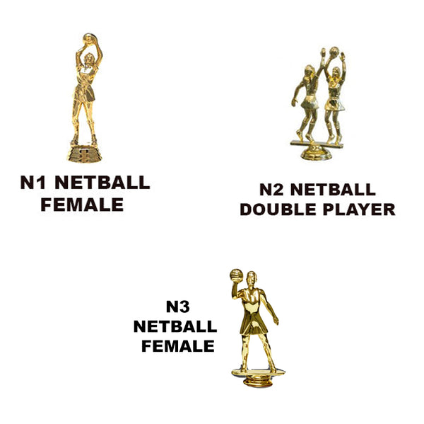BROWN TOWER - NETBALL - (CHOOSE YOUR FIGURINE) – 2BOTS Awards Signs Apparel